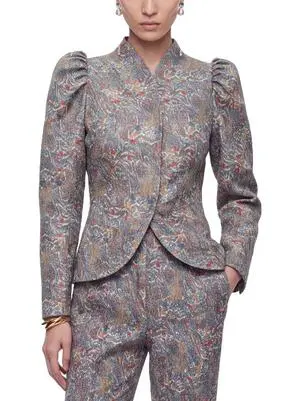NOCTURNE Stand Collar Jacket - Yellow