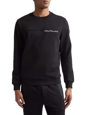 Moncler Logo Graphic Sweatshirt - Black