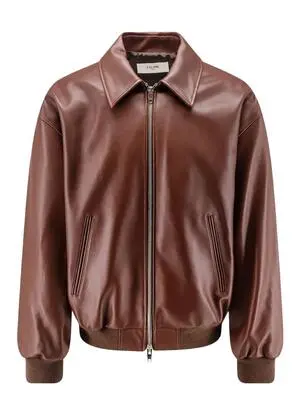 Celine Celine Men Leather Jacket Multicolor