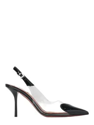 Alaïa Alaia Le Cå“ur Patent Leather And Pvc Slingback Pumps - Black
