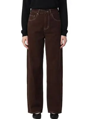 UMA WANG Phyllis High-waisted Wide-leg Trousers In Wool Blend - Brown