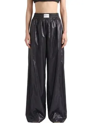 Givenchy High-waisted Wide-leg Cotton Blend Jogging Trousers Black