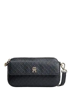 Tommy Hilfiger Allover Monogram Crossbody Bag - Space Blue