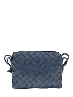 Bottega Veneta Loop Intrecciato Leather Bag - Blue