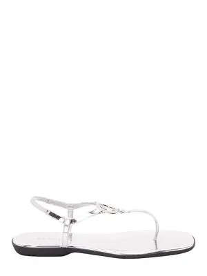 Gucci Gucci Women Thong Sandal With Interlocking G Multicolor