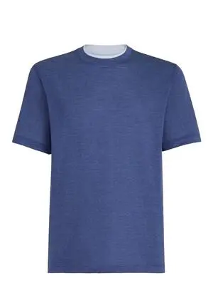 BRUNELLO CUCINELLI Brunello Cucinelli Men T-Shirt With Faux-Layering