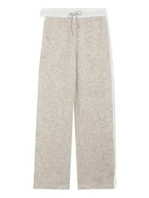 Moncler Ivory Boucle Trousers - White