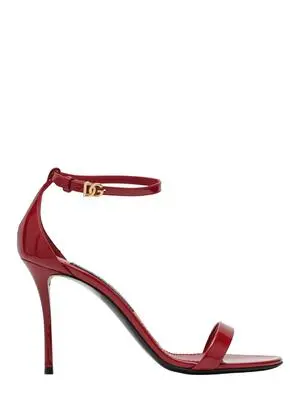 Dolce & Gabbana Patent Leather High-heeled Sandals - Red
