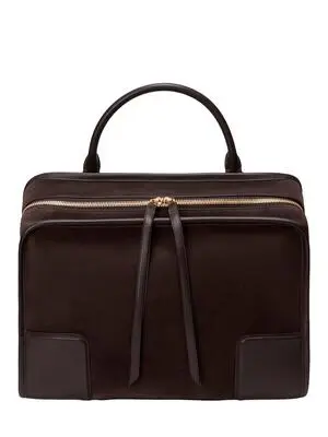 Loewe Loewe Women Amazona 180 Suede Handbag Multicolor