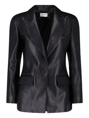 BALMAIN Lambskin Leather Blazer