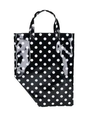 Comme Des Garçons Polka Dot Tote Bag - Black