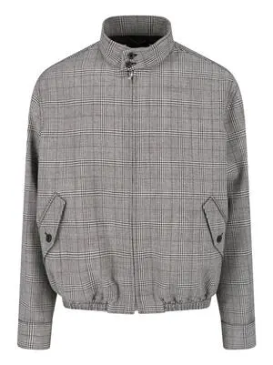 Marni Virgin Wool Checked Jacket - Black