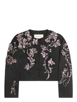DRIES VAN NOTEN Embroidered Moiré Jacket