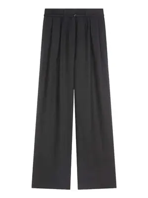 Dries Van Noten Belted Pleated Trousers - Black