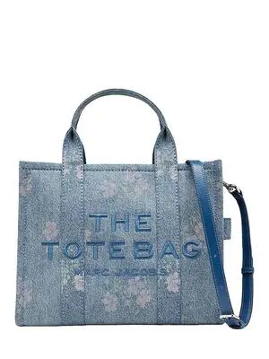 Marc Jacobs Medium Antique Flower Denim Tote Bag - Indigo Multi