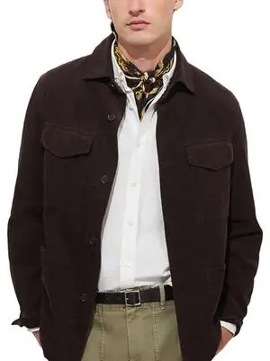 ALEX MILL Straight Fit Garment Dyed Chore Jacket - Mole