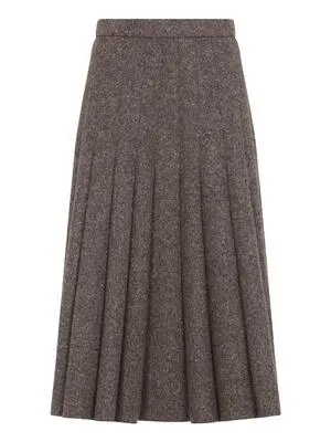 Brunello Cucinelli Donegal Skirt - Brown