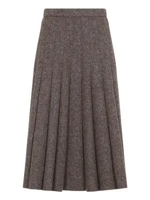 Brunello Cucinelli Donegal Skirt - Brown