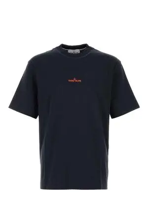 Stone Island Navy Cotton T-shirt - Blue
