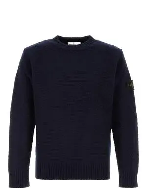 Stone Island Midnight Wool Blend Sweater - Blue