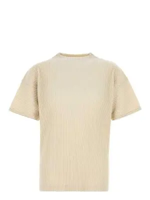 Issey Miyake Sand Polyester T-shirt - Brown