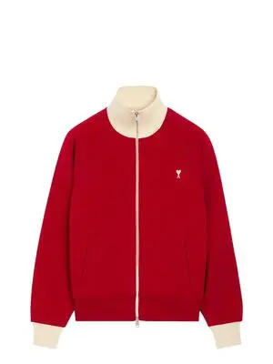 AMI Paris De Coeur Zipped Sweatshirt - Multicolor