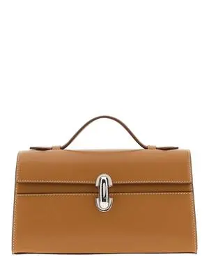 SAVETTE Savette Women Camel Leather Symmetry Handbag