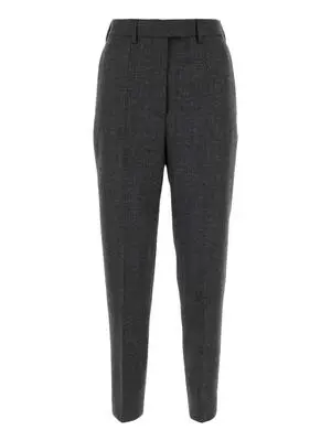 Prada Dark Grey Wool Pant - Gray