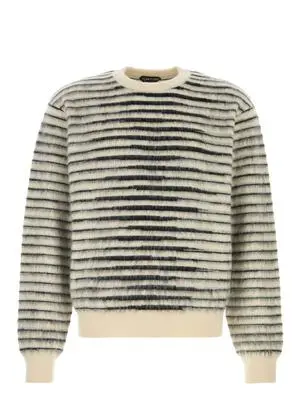 TOM FORD Embroidered Mohair Blend Sweater - Multicolor