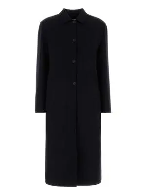 JIL SANDER Cashmere Coat - Black