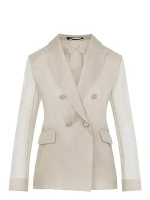 MAX MARA Max Mara Pianoforte Slogan Organza Jacket Women
