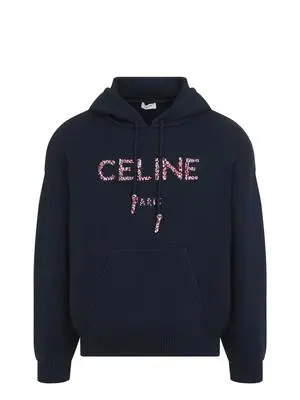 Celine Knit Hoodie - Blue