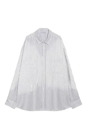 Acne Studios Striped Lyocell Shirt - White