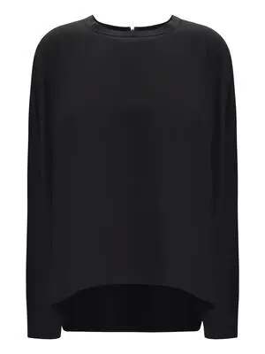 TOTEME Toteme Women Boxy Satin Top Black
