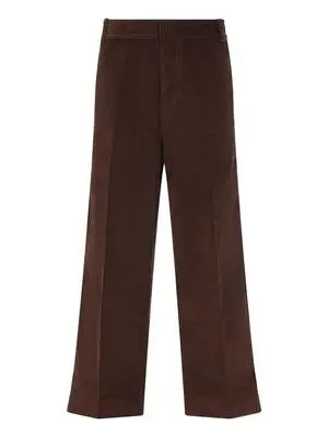 AMI Paris Baggy Courdory Trousers - Brown