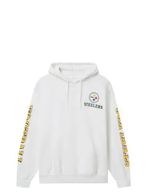 Junk Food Clothing Pittsburgh Steelers Fandom Hoodie - White