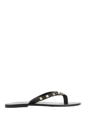 Valentino Garavani Studs Thong - Black