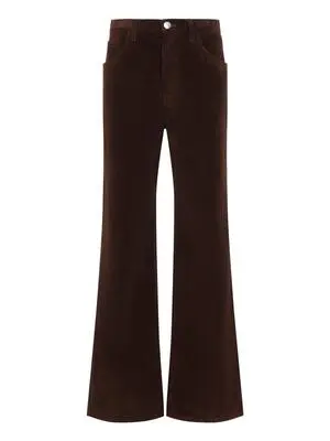 Marni Five Pocket Flared Leg Penats - Brown
