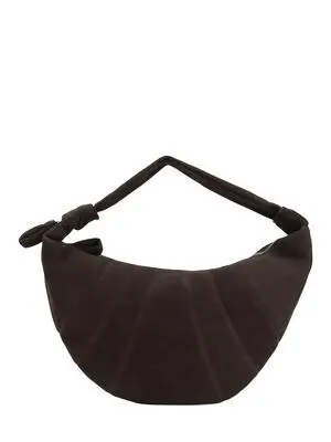 LEMAIRE Leather Fortune Croissant Bag - Brown