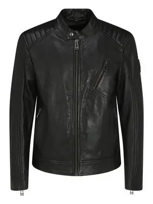 Belstaff Lambskin V Racer Jacket - Black