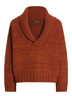Dolce & Gabbana Wool Mouliné Sweater - Brown
