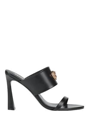 VERSACE Woman Sandals Black Size 9 Calfskin