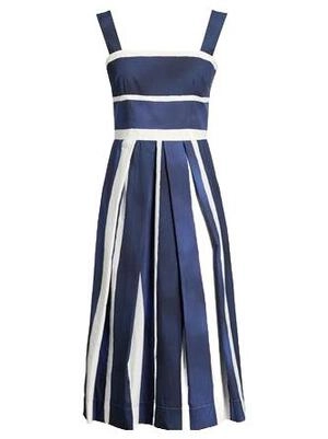Dolce & Gabbana Midi Dress Size Cotton - Navy
