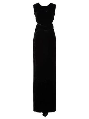 Rick Owens Maxi Dress Size Viscose, Silk - Black