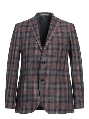 CC COLLECTION CORNELIANI Blazer Brick Size Linen, Cotton - Red