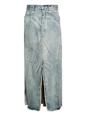 Rick Owens Denim Skirt Size Cotton - Blue