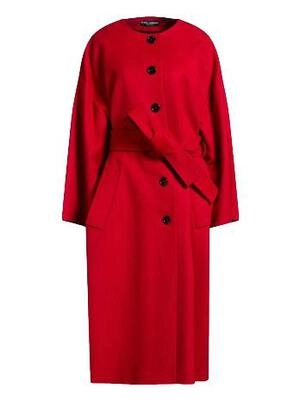 Dolce & Gabbana Coat Size Virgin Wool, Cashmere - Red