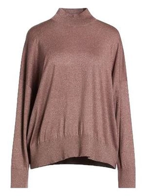 Brunello Cucinelli Turtleneck Size Cashmere, Silk, Polyamide, Metallic Polyester - Beige