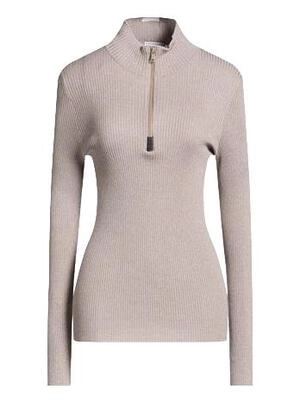 Brunello Cucinelli Sweater Size Cashmere, Silk, Polyamide, Metallic Polyester, Brass - Grey