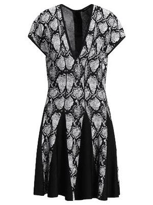 Balmain Mini Dress Size Viscose, Elastane - Black
